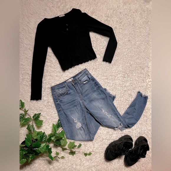 Mudd | Jeans | High Rise Ankle Mudd Distressed Jeggings | Poshmark